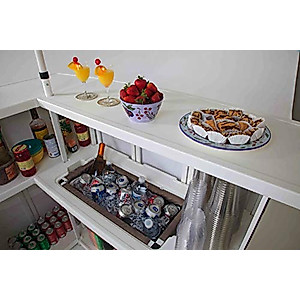 Best of Times 2002W1314 Portable Bar & Matching Bar Stools, One Size, Navy Blue