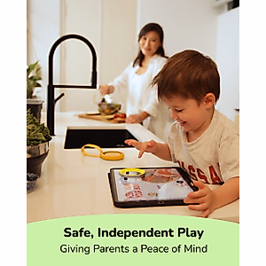 Peekabook Starter Kit, ABC Learning Educational Toy for iPad, Read Along Book Interactive Preschool Educational Game, Learning Toy Toddler STEM Toy Search Find it Travel Activity Yellow