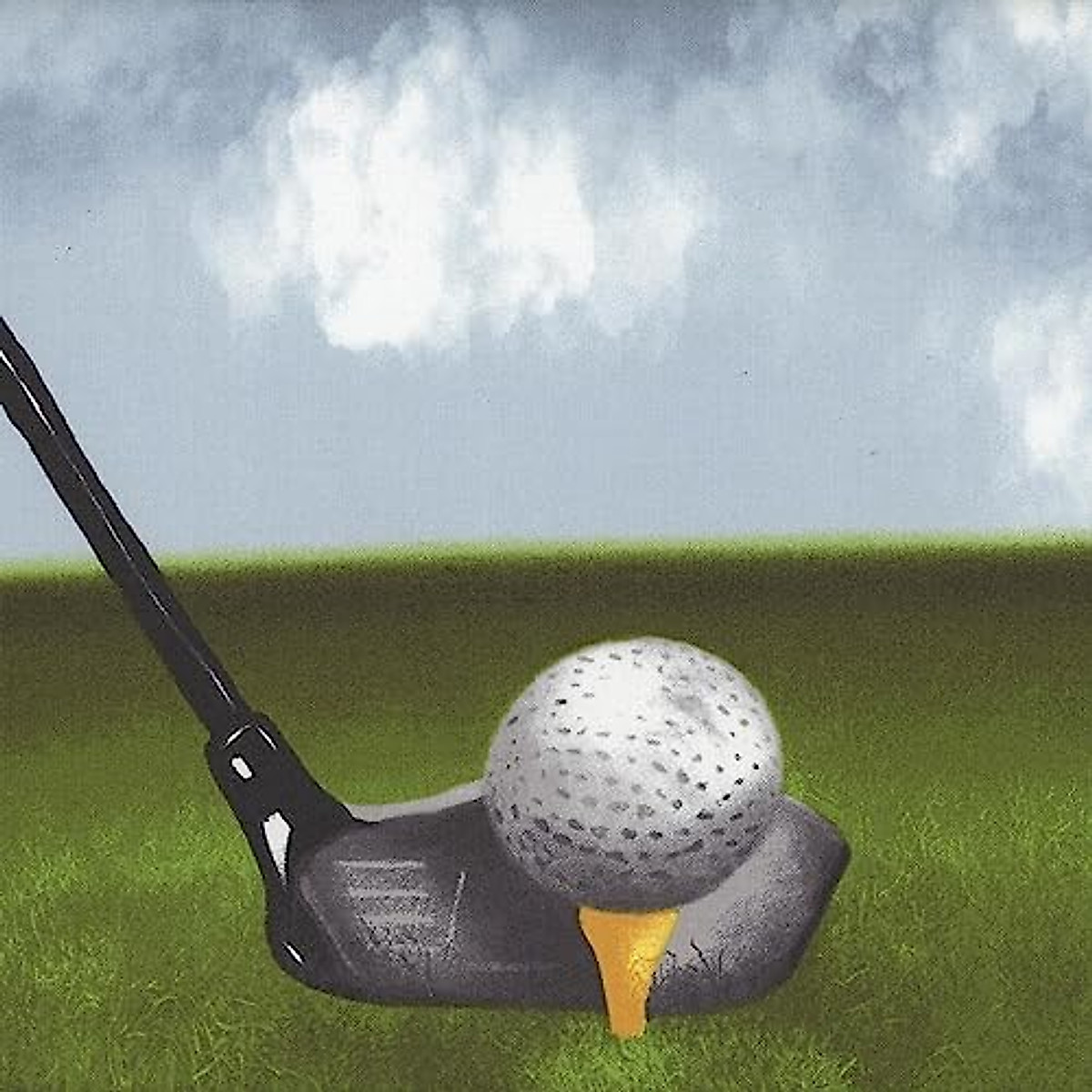 Blank Quilting Fabrics Front Nine Golf Blocks Panel