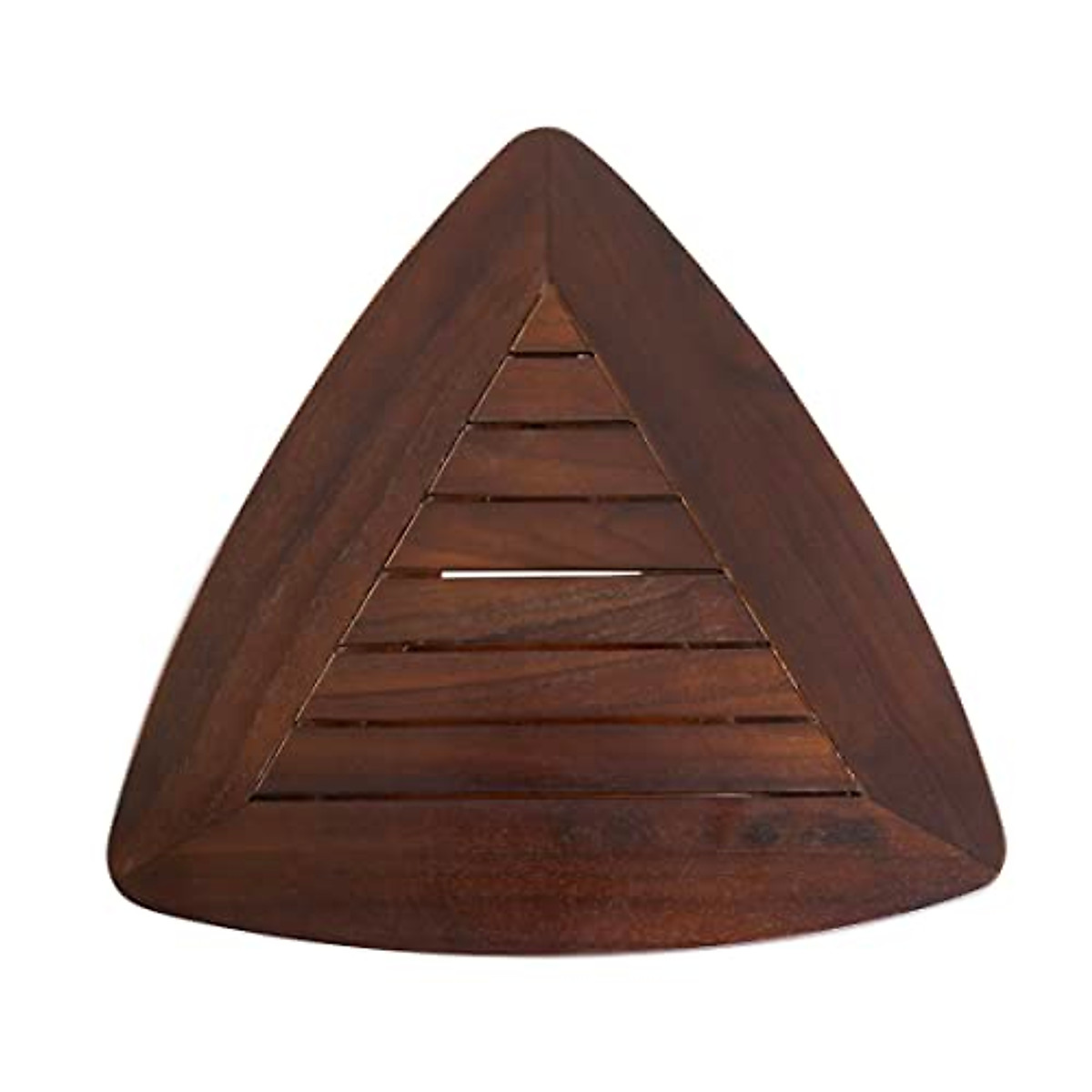 ALA TEAK Wood Bath Spa Shower Stool Corner Bench Stool Fully Assembled