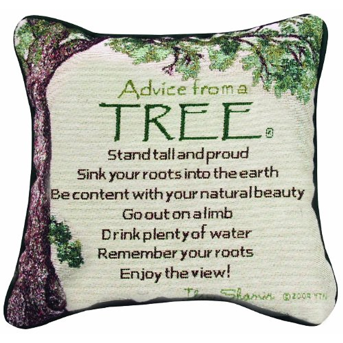 Manual The Lodge Collection Reversible Throw Pillow, 12.5 X 12.5-Inch, Advice from a Tree X Your True Nature