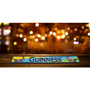 Guinness Toucan Colorful PVC Bar Mat | Guinness Official Merchandise No Spillage Bar Mat