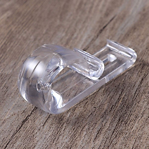 Cutelec Roller Shade Clear Saftey Chain and Cord Guide 4 Sets per Pack P Clip Fixation Hook for Bead Chain for Roller Blinds