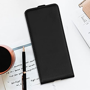 kwmobile Vertical Flip Case Compatible with Sony Xperia 1 III - Case PU Leather Protective Flip Cover with Magnet - Black