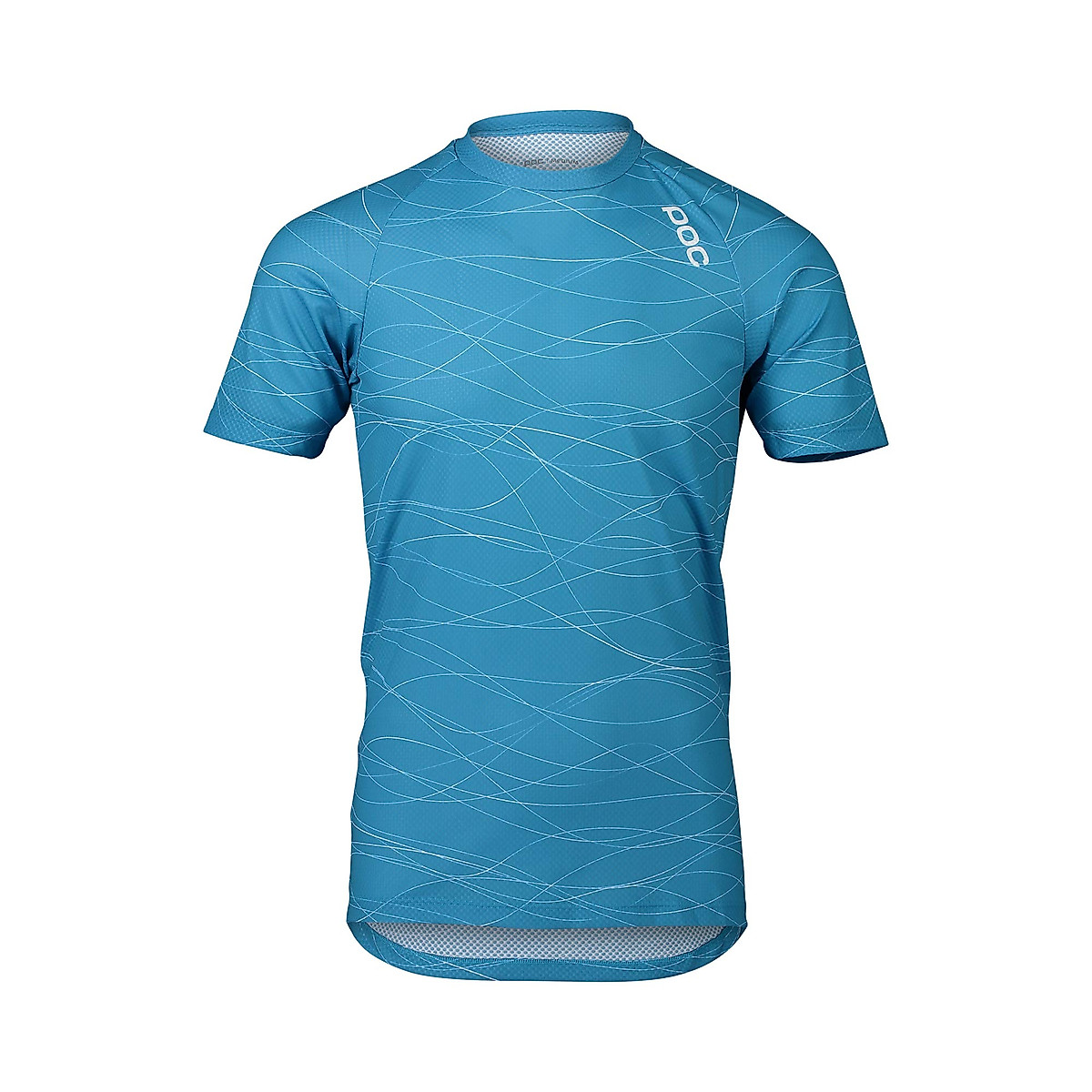 POC Mtb Pure T-Shirt - Men's Lines Basalt Blue, Xs