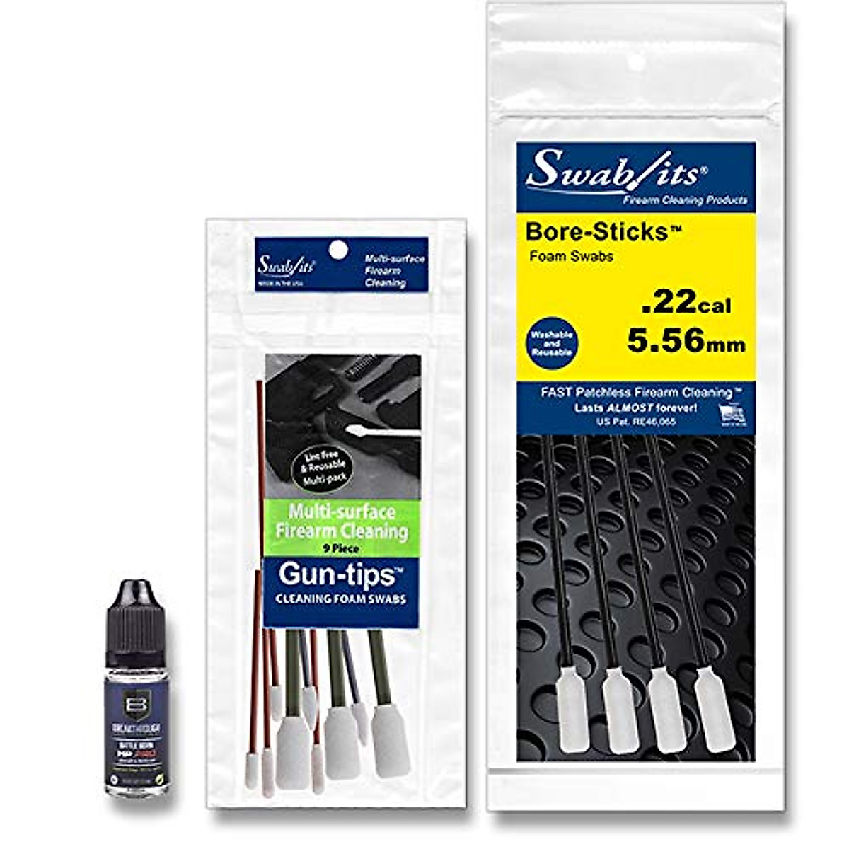 Swab-its® .22 caliber .22cal Handgun Firearm Cleaning Kit - Made in The USA