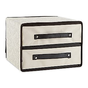 DII Breathable Closet Organizer, 2 Drawer, Damask