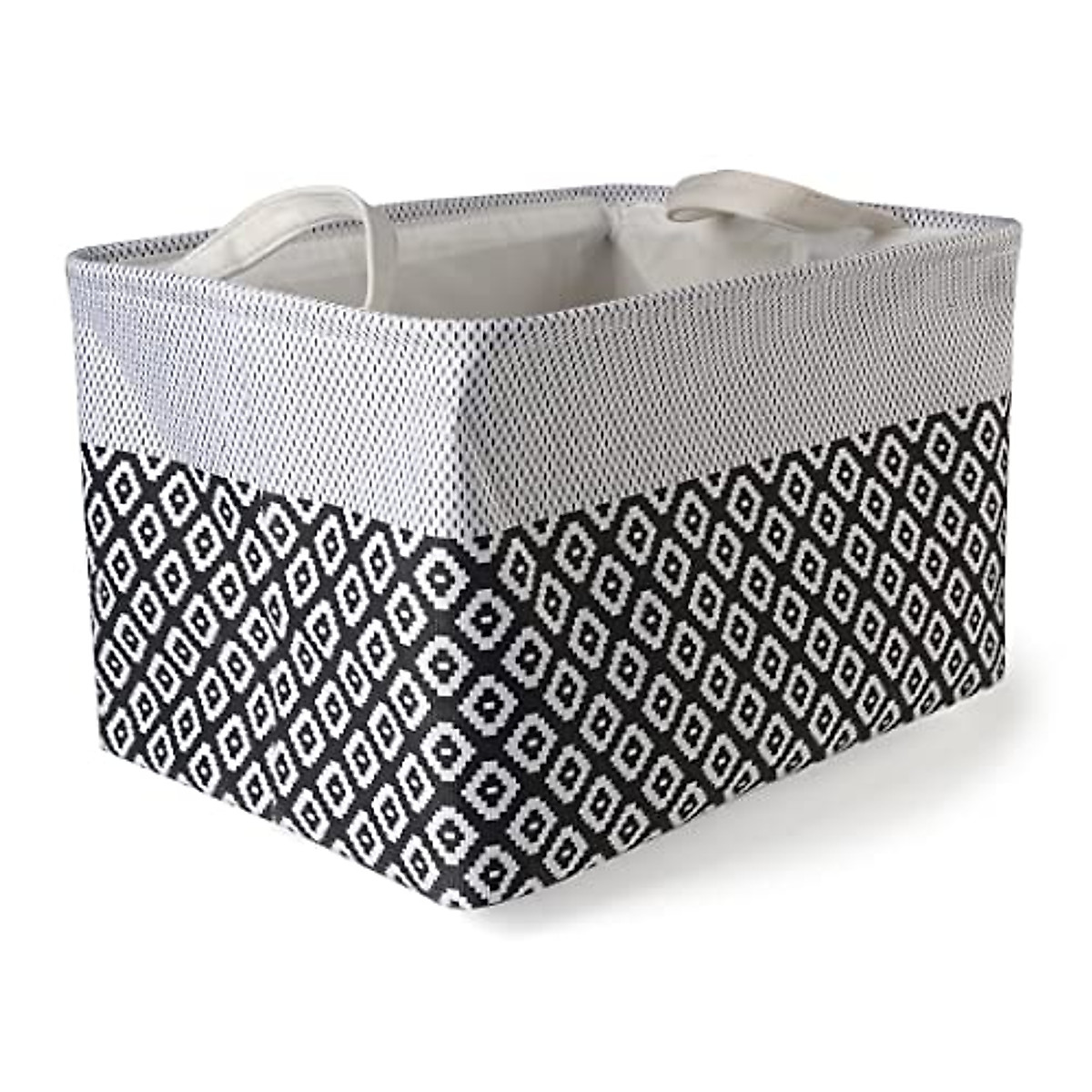 Storage Basket 2-Pack Large Fabric Storage Basket for Shelves Collapsible Storage Bins with Handles Closet Storage Bins for Organizers