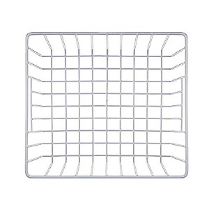 Slideep Fridge Freezer Baskets, Wire Storage Organizer Basket, Household Refrigerator Bin with Built-in Handles for Cabinets, Pantry, Closets, Bedrooms White - Set of 2