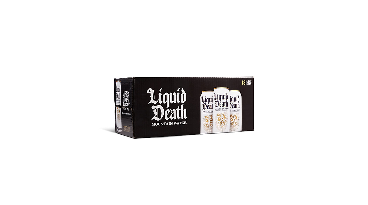 Liquid Death Still Mountain Water - Refreshing 18-Pack