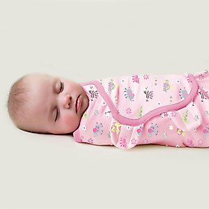 Summer Swaddleme Adjustable Infant Wrap, Girl Jungle Chic