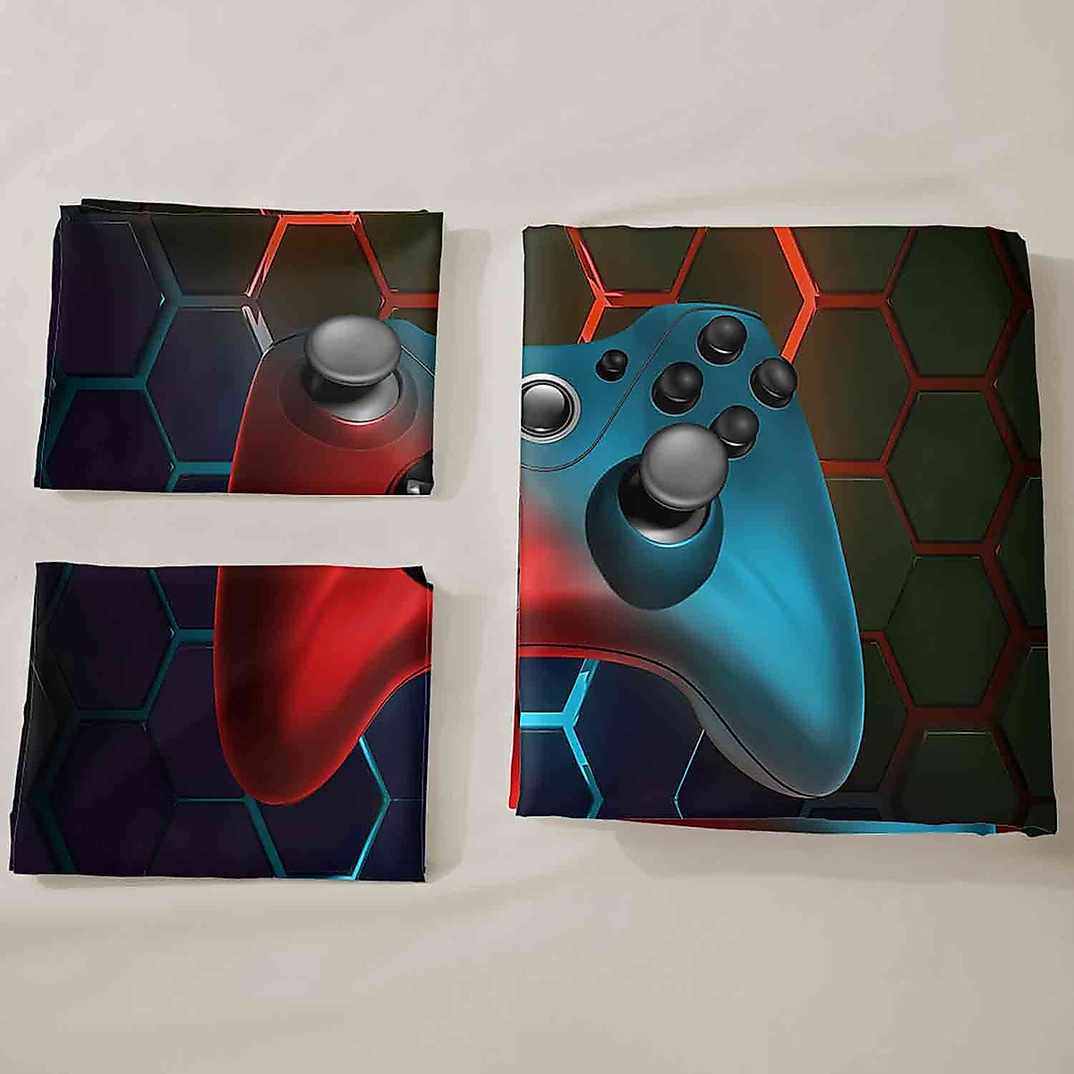 AILONEN Gamer Bedding Sets for Boys,Gaming Duvet Cover Set Twin Size,Boys Video Games Comforter Cover, Bed Set for Teen Boys Bedroom,Gamepad Controller,3 Piece with 2 Pillow Shams