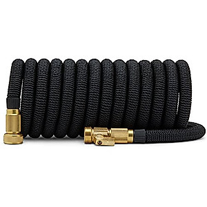 Morvat Expandable Garden Hose Water Pipe Garden Hose Sprayer Flex Hose-Lightweight No-Kink Flexible Collapsible Hose Premium Fabric 5500D 3/4" Solid Brass Fittings Built-in Quick Shut-Off Valve 150 FT