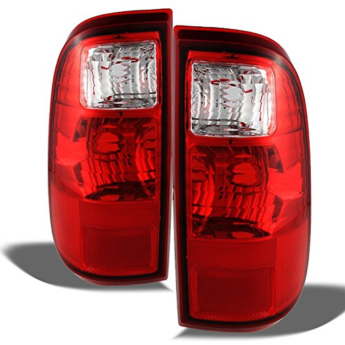 AKKON - For Ford F250/F350/F450 Superduty OE Replacement Red Clear Tail Lights Driver/Passenger Rear Lamps Pair