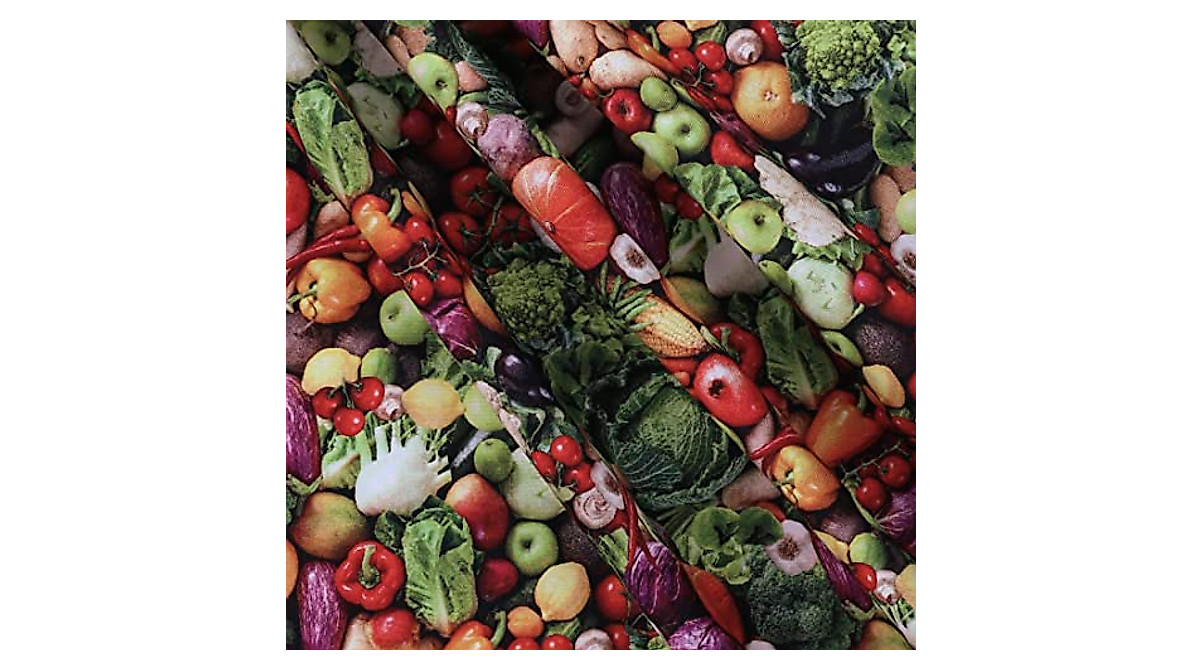 Mook Fabrics Cotton Fruits-Vegetables Fabric - 15 Yard Bolt