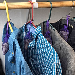 Moth Repellant for Clothes (65 Pack) - Cedar Hangers, Rings, Balls, Sachets and Dried Lavender Flower Sachets. Premium Quality USA Wood for Closet/Drawers, Protect Clothing with Home Fragrance to Love