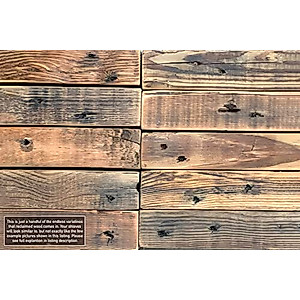 Urban Legacy Deep Floating Shelves | Reclaimed Chunky Wide Plank Barn Wood Shelves with Low Profile Brackets | High Weight Capacity