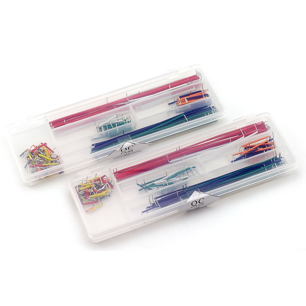 ZYAMY 2-Box Breadboard Jumper Wire 14 Sizes Solderless Flexible Breadboard Connecting Line Cables Breadboard Jumpers (280pcs in Total)