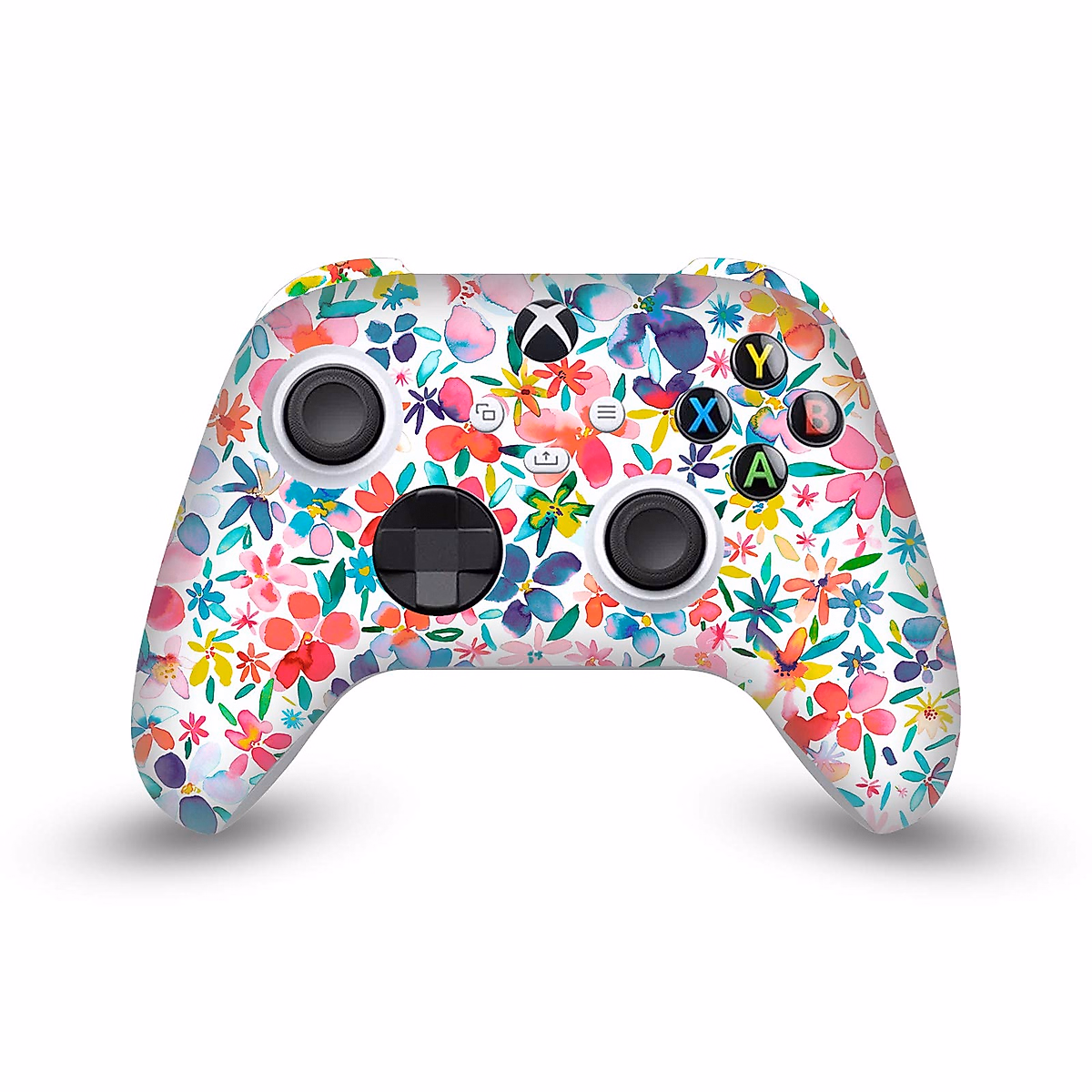 Head Case Designs Officially Licensed Ninola Colorful Petals Spring Art Mix Vinyl Sticker Gaming Skin Case Cover Compatible with Xbox Series X / S Controller