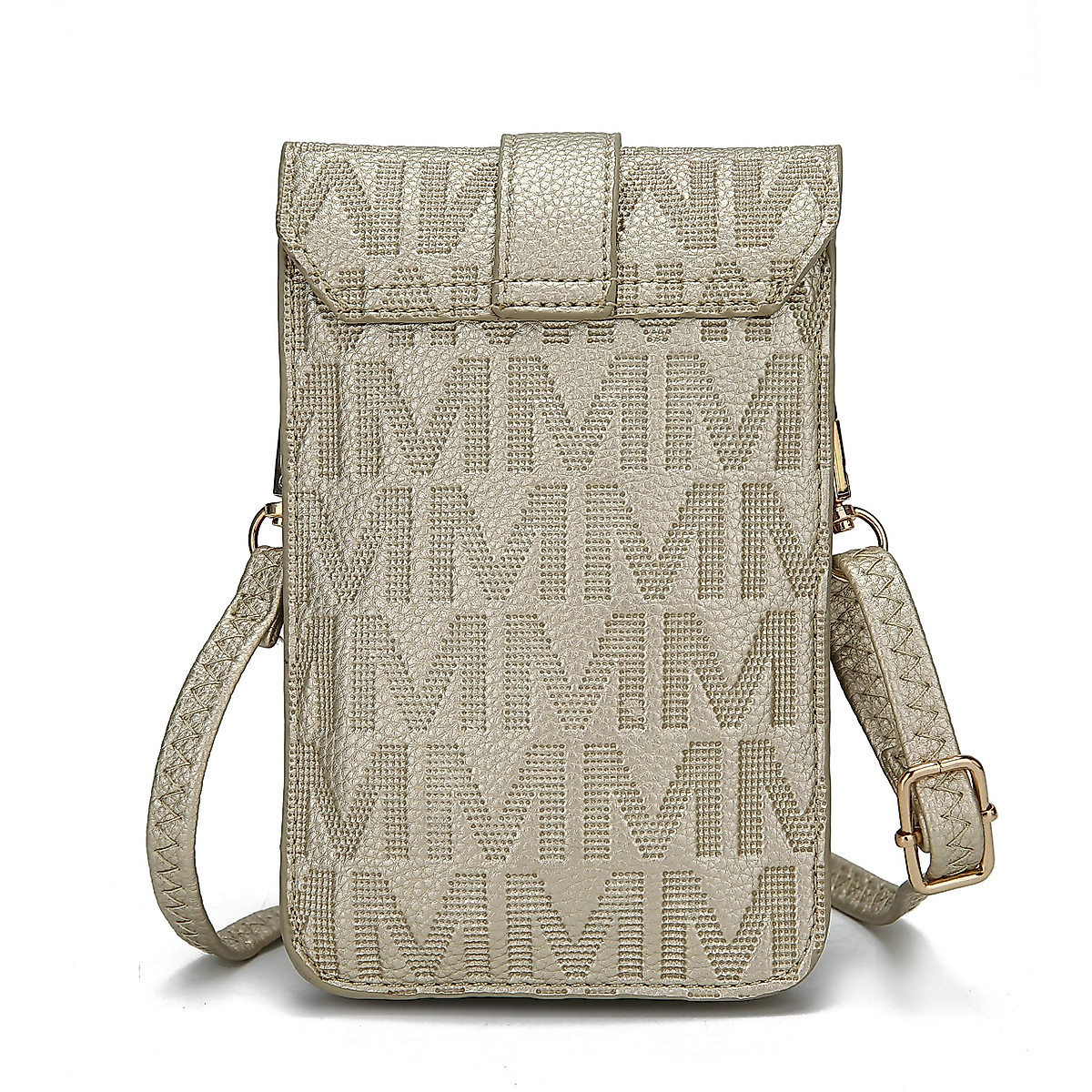 MKF Small Crossbody Cell Phone Purse Wallet for Women – PU Leather Cellphone Bag – Case with Shoulder Strap