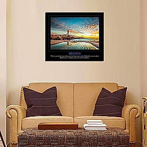 Kreative Arts Believe Canvas Quotes Wall Art Decor Family Decorative Signs Inspirational Motto Canvas Prints Giclee Artwork Inspiration Painting Gift for Classroom Study Room Office Decor (Believe)