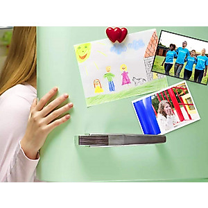 Mositear 10 Pack 4"x6" Premium Super Slim Magnetic Picture Pockets Frames with Black Holds 4 x 6 inches Photo for Refrigerator | NEW VERSION | EASE of INSERTING