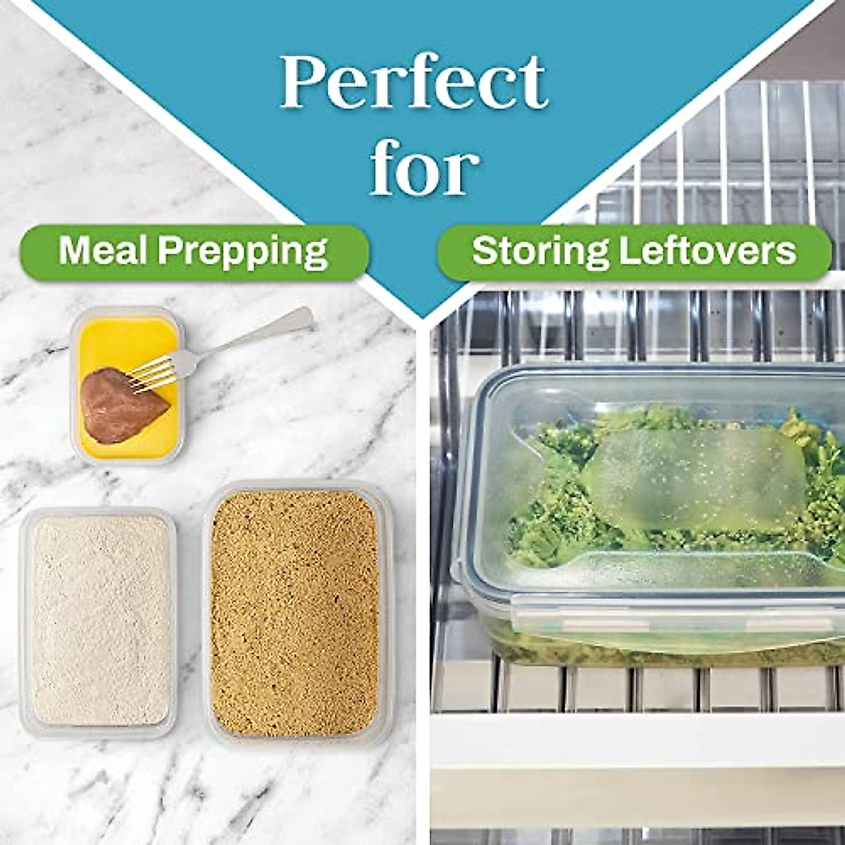 Homemaid Living Premium Airtight Plastic Storage Containers Easy Lock Lid, Microwave Freezer and Dishwasher Safe, Perfect Meal Prep or Food Storage Containers (Set of 7)