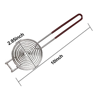 1 Pack Stainless Steel Yolk White Separator Tool Long Handled Egg White Separator, Egg Separator for Baking Cake, Kitchen Gadget (Large)