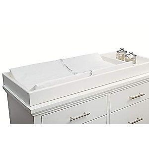 Delta Children Contoured Changing Pad, White (Pack of 2)