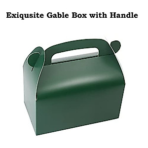 Oletx 24 PCS Green Gift Treat Boxes with 6 Stickers, Green Candy Boxes, Goodie Boxes for Party Favor Supplies,Classroom Kids Craft Activities.