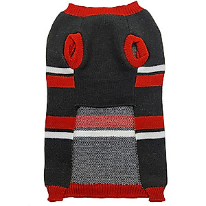 Pets First NFL San Francisco 49ers Dog Sweater, Warm and Cozy Knit Pet Sweater with NFL Team Logo, Best Puppy Sweater for Large and Small Dogs, Team Color, Medium (SAN-4179-MD)