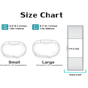 Band for Fitbit Charge 2, 5-Pack, 10-Pack, Replacement Sport Fitness Accessory Band for Fitbit Charge 2 (Large-5pack)