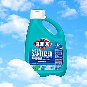 Clorox Laundry Sanitizer, Kills 99.9% of Odor-Causing Bacteria on Laundry, 80 Fl Oz, Pack of 2