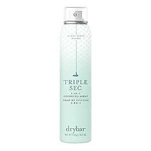 Drybar Triple Sec 3-in-1 Finishing Spray Blanc Scent - Full Size | Adds Texture, Amplifies and Refreshes Hair for Fuller Styles & Absorbs Light Oils, All Hair Types