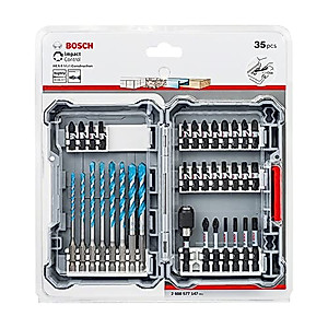 Bosch Professional 8-piece Impact Control HSS Twist Drill Bit Set (Pick and Click, HEX-9, Accessories for Impact Drivers)