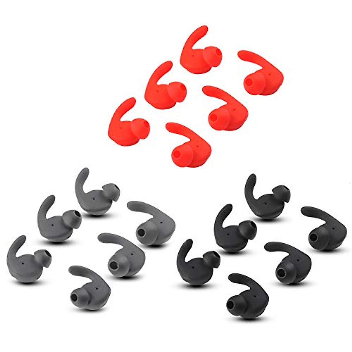 Sara-u 6Pcs Earbuds Cover in-Ear Tips Soft Silicone Skin Earpiece Ear Hook Buds Replacement Compatible for Hua-wei XSport/Honor AM61 Sports Bluetooth Headset