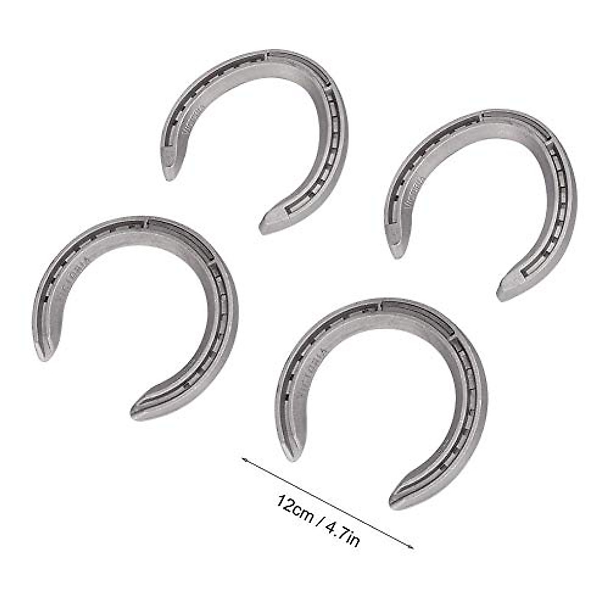 Aluminum Alloy Horseshoe, Horse Riding Tool, Sturdy Horseshoe Accessories, for Horse & Racing(No. 4)