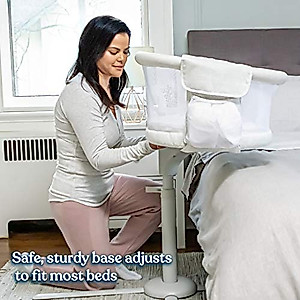 Halo BassiNest Swivel Sleeper, Baby Bassinet, Soothing Center with Nightlight, Vibration and Sound, Premiere Series, Pebble