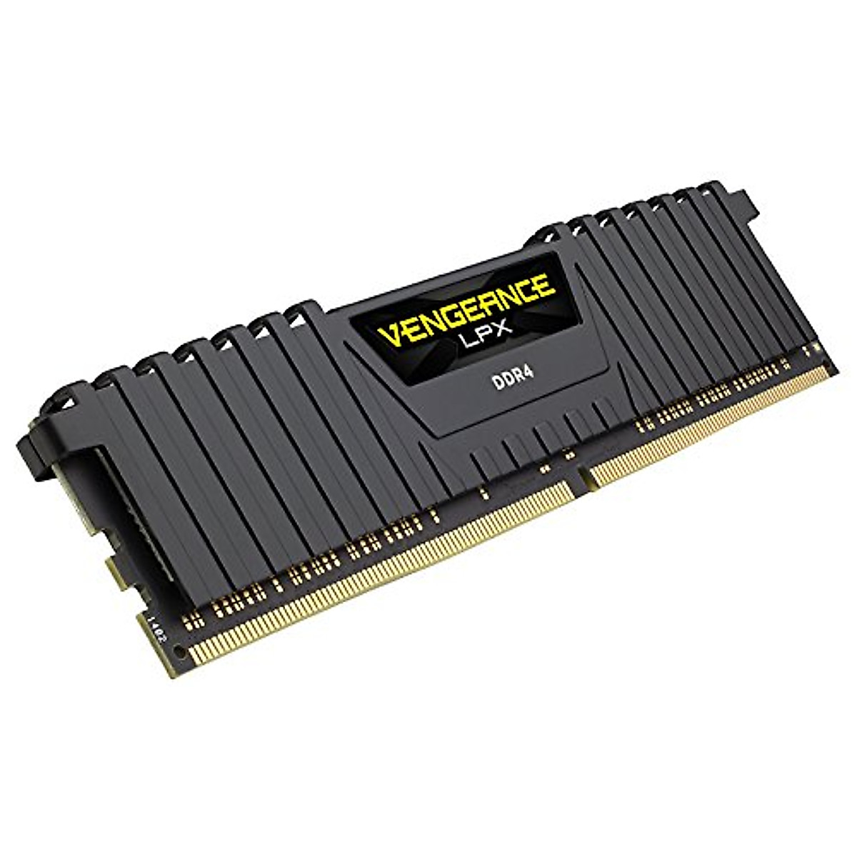 Corsair CMK16GX4M4A2666C16 Vengeance LPX 16GB (4x4GB) DDR4 DRAM 2666MHz (PC4-21300) C16 Memory Kit - Black