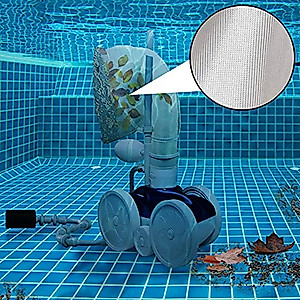 gulrear Replacement for Polaris Pool Cleaner Parts, Come with 2 pcs Compatible Polaris 280 Bag and 6 pcs Sweep Hose Scrubber Fit Polaris 280 480 Pool Cleaner All Purpose Filter Bag for Most Debris