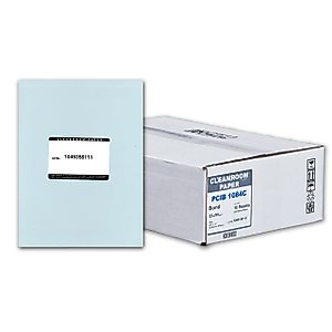 Purus PCIB 1084C Blue Non-Latex Clean Image Cleanroom Paper, 11" Length x 8.5" Width (Case of 2500 sheets)