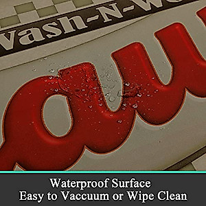 Pauwer Farmhouse Laundry Room Rugs Runner 20"x48" Non Slip Waterproof Laundry Mats Kitchen Floor Carpet Durable Cushioned Natural Rubber Foam Area Rug for Laundry Room Kitchen