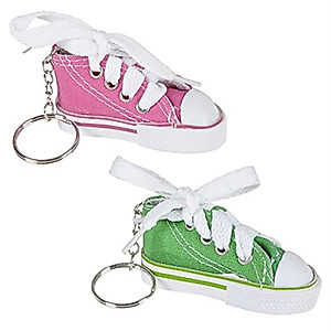 Rhode Island Novelty 3 Inch Sneaker Keychains Lot of 12 Assortments May Vary