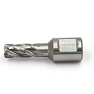 Annular Cutter JESTUOUS 3/4 Inch Weldon Shank 7/16 Cutting Diameter 1 Cutting Depth with Two-Flat HSS Kit for Magnetic Drill Press,1 Piece