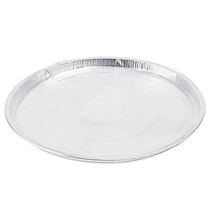 25-Pack, 11-Inch Round Flat Aluminum Foil Pan for Pizza, Large Cookie, or Pancakes 11" x 11" x .27" (LIGHTWEIGHT-USED FOR KEEPING SHAPE)