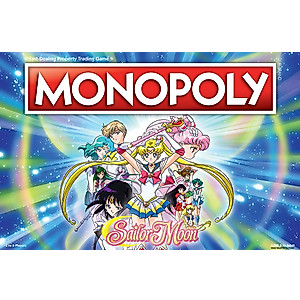 Monopoly Sailor Moon Board Game | Based on The Popular Anime TV Show | Custom Tokens, Money and Game Board | Officially Licensed Merchandise