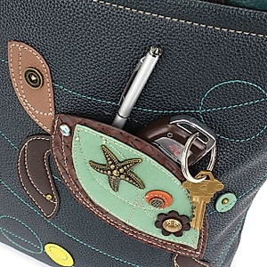 Chala Group Chala Deluxe Vegan Leather Every Day Tote Bag Purse : 13.5 x 14 inches (Turtle)