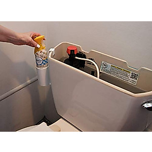 Home-X White Air Freshener Spray Holder for Home Bathroom Fits Toilet Deodorizer and Aerosol Odor Eliminator