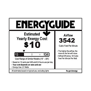 Hunter Fan 52in Traditional Cocoa Ceiling Fan with an Amber Scavo Glass Light Kit, 5 Blade (Renewed)