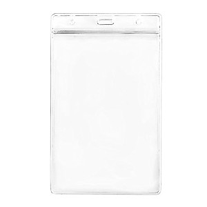 12PCS Transparent Extra Large 6x4" Badge Holders for Passport ID ,Cash,Plane Ticket, Receipts,Credit Card, etc